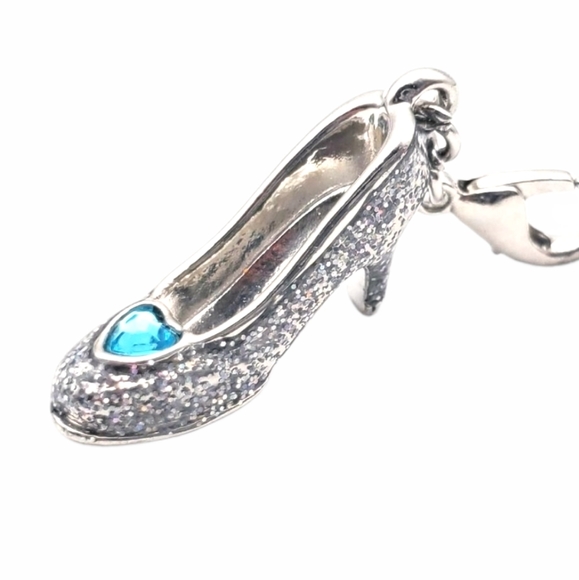Disney | Jewelry | Disney Cinderella Glass Slipper Charm | Poshmark